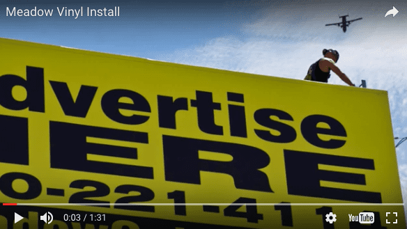 Meadow Outdoor Vinyl Install | Billboard Insider™