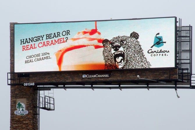 Caribou Coffee Digital Billboard | Billboard Insider™