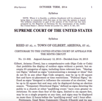 Reed v. Gilbert and Panhandling? | Billboard Insider™