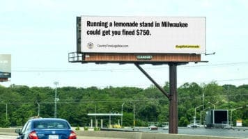 Programmatic Campaign to Legalize Lemonade Stands | Billboard Insider™