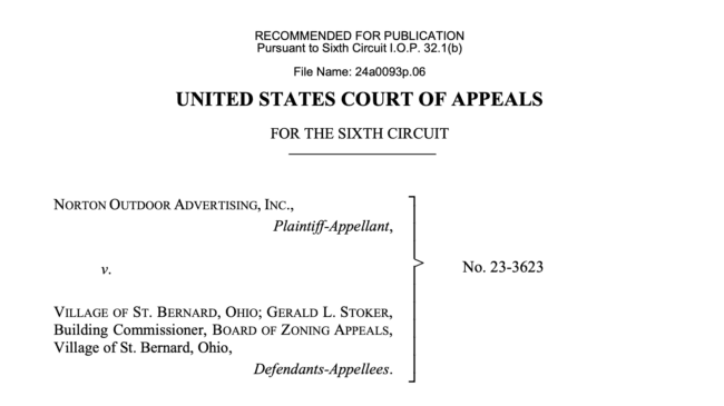 Ohio Case Shows Sign Codes Still Subject to Strict Scrutiny | Billboard ...