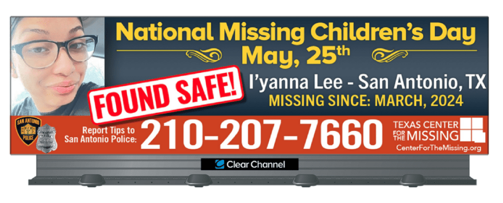 Clear Channel Outdoor Billboards Help Locate Missing Person | Billboard ...