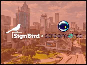 Screenverse and SignBird Announce Partnership | Billboard Insider™