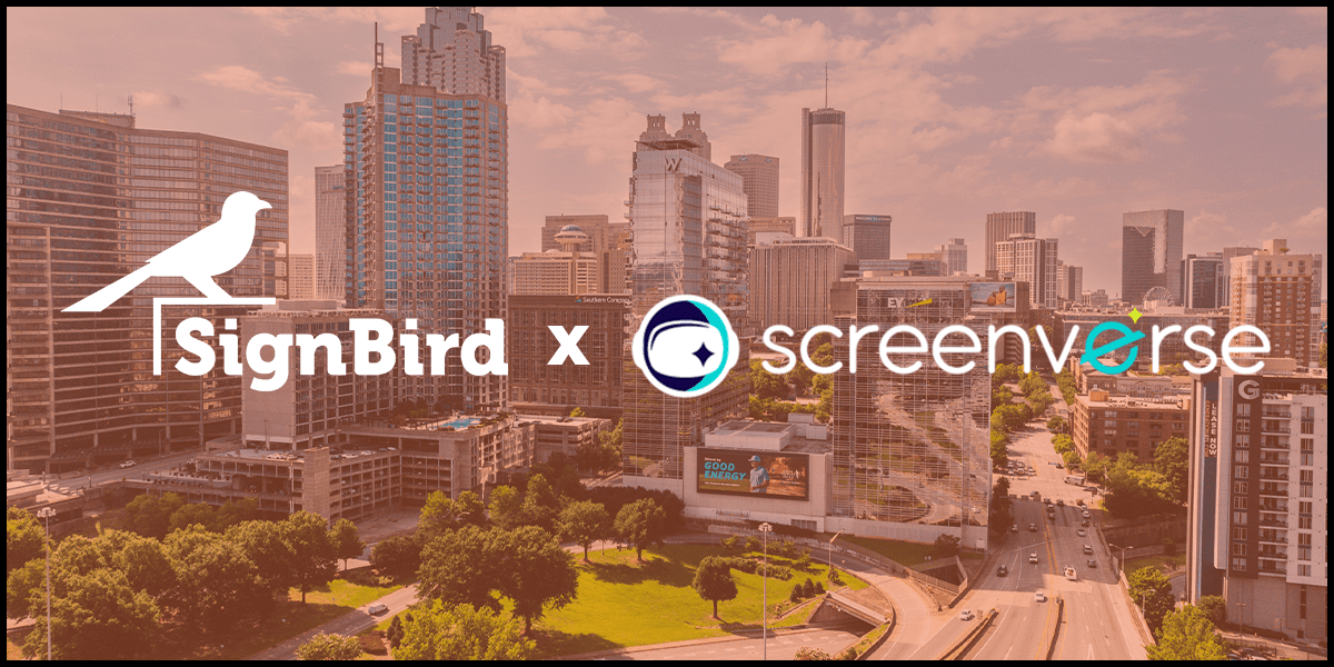 Screenverse and SignBird Announce Partnership | Billboard Insider™