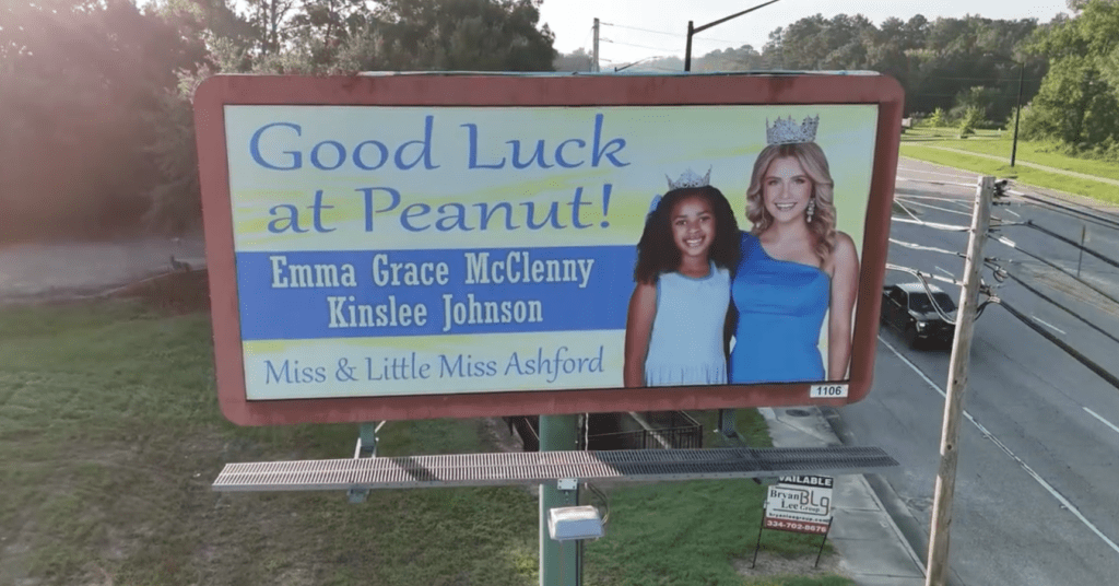 Durden Outdoor Billboards Promotes Peanut Festival Beauty Pageant ...