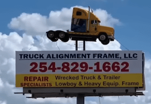 Yellow semi on top of Waco billboard comes down after nearly 30 years ...